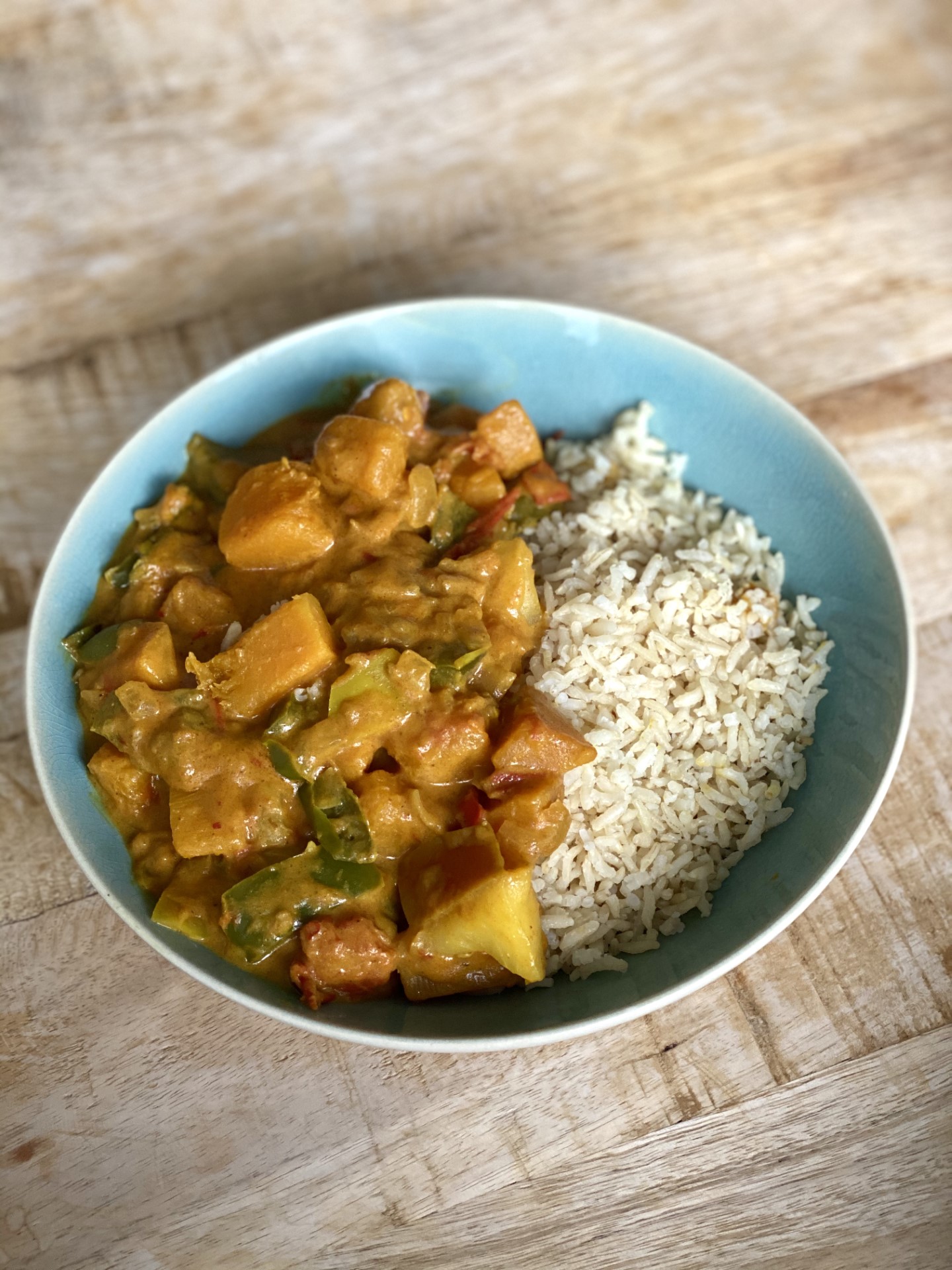 Indiase pompoen curry - Plantbased Dennis